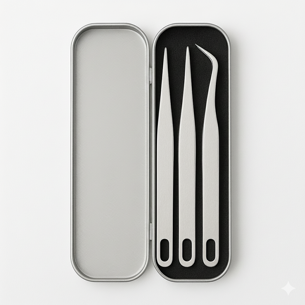 Stainless Steel Weeding Tweezers 3-piece Set – Precision Tools for Vin ...