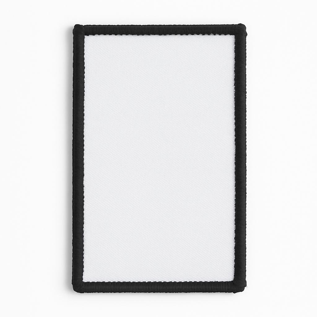Sublimation Blank Fabric Patch – Rectangle with Black Border – AVIVA ...